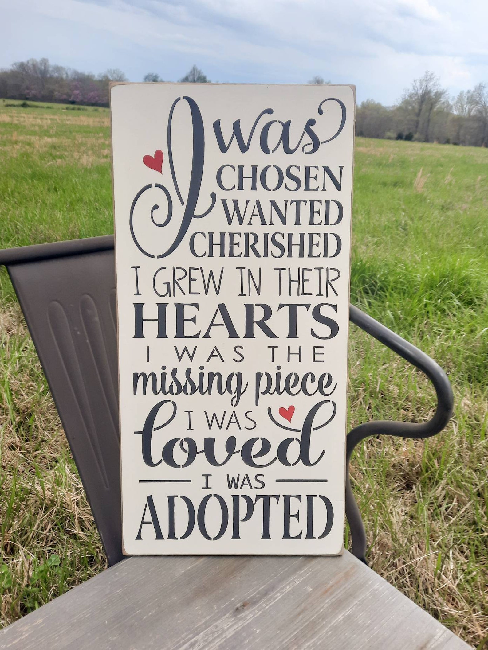 Adoption Gift Wanted Chosen Adopted Wood Sign Adoption Day - Etsy