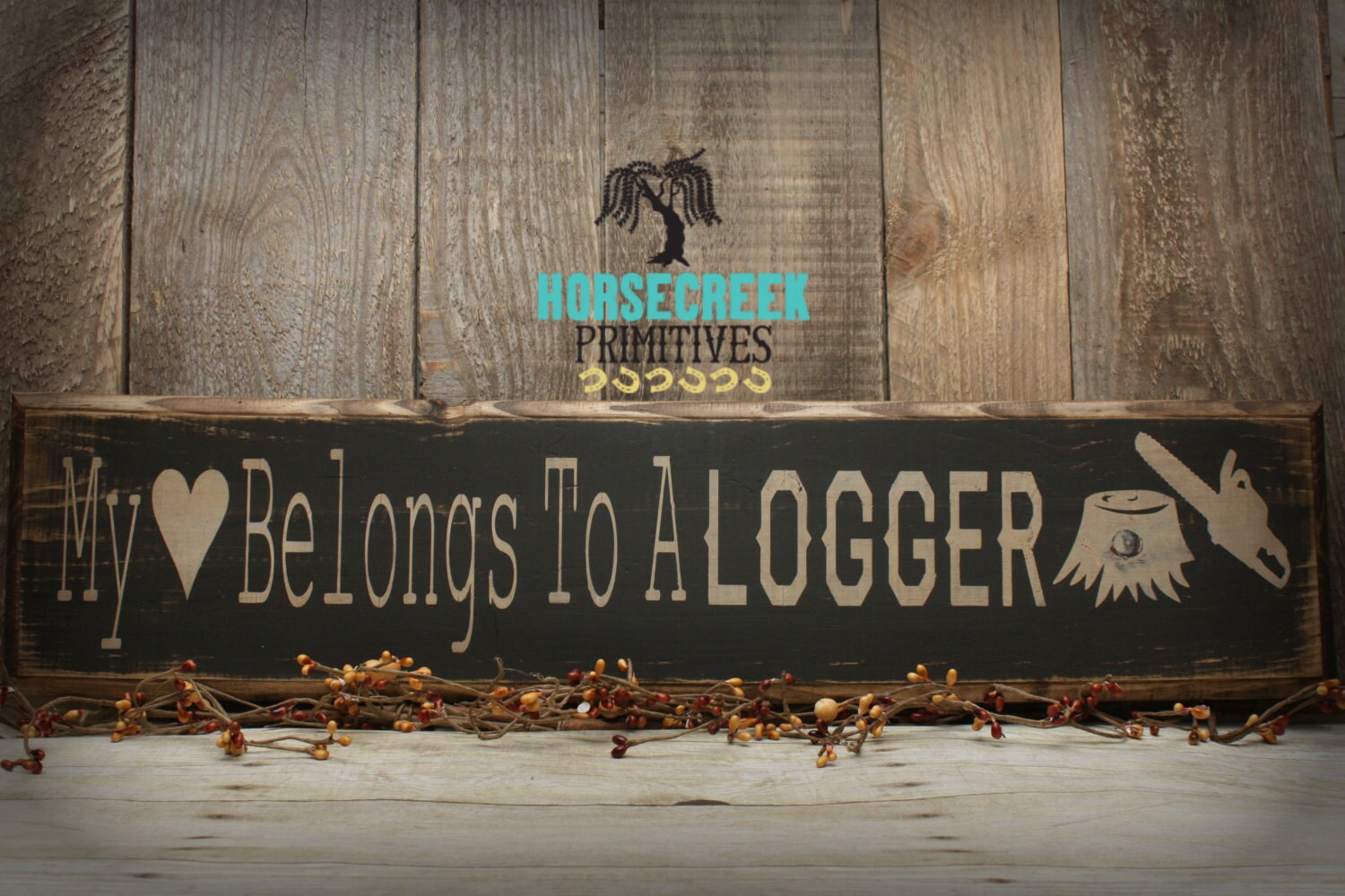 Gift for Logger Rustic Logger Sign Christmas Idea for | Etsy