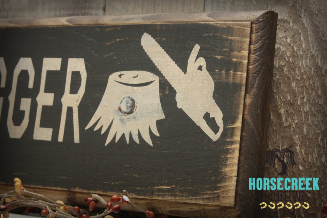 Gift for Logger Rustic Logger Sign Christmas Idea for | Etsy