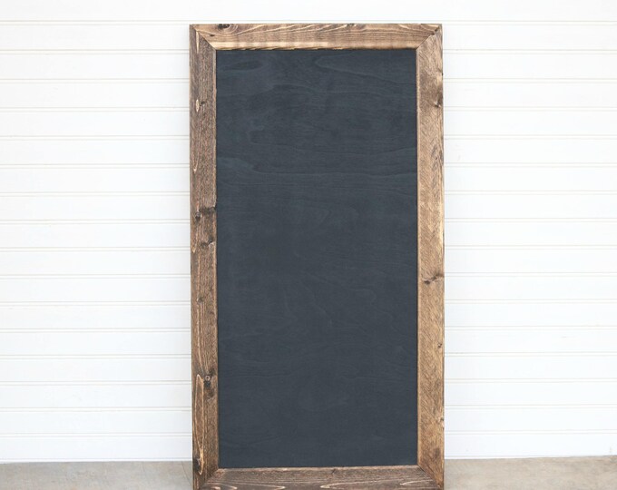 Blank Framed Chalkboard, Rustic Chalkboard Sign for Kitchen - Etsy