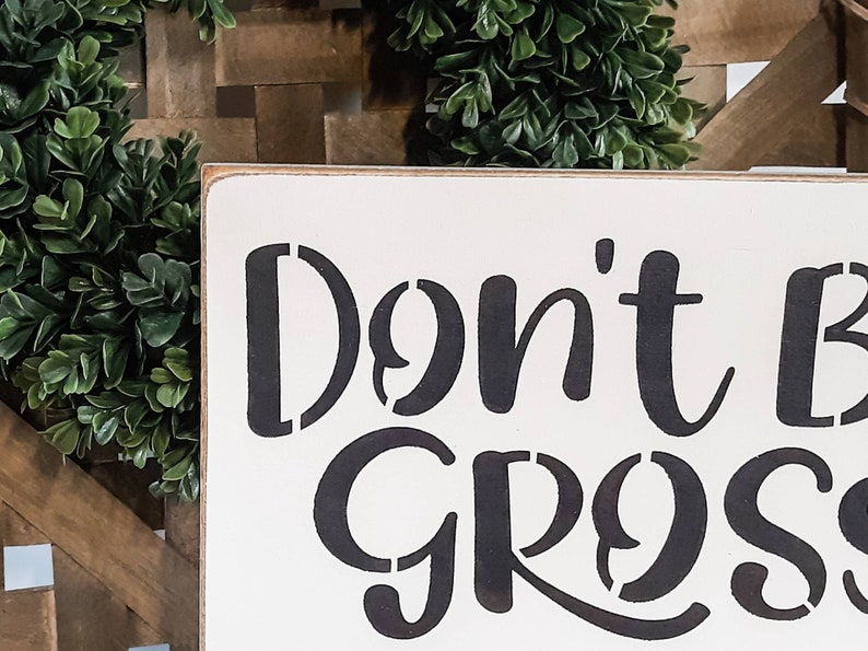Don't Be Gross Wash Your Hands Funny Framed Wood - Etsy