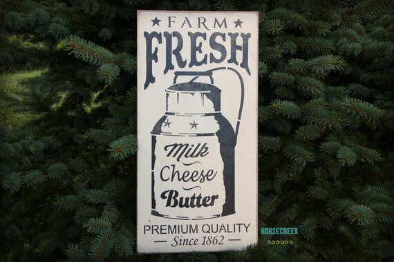 Farm Fresh Sign Farmhouse Wall Decor Vintage Advertising | Etsy