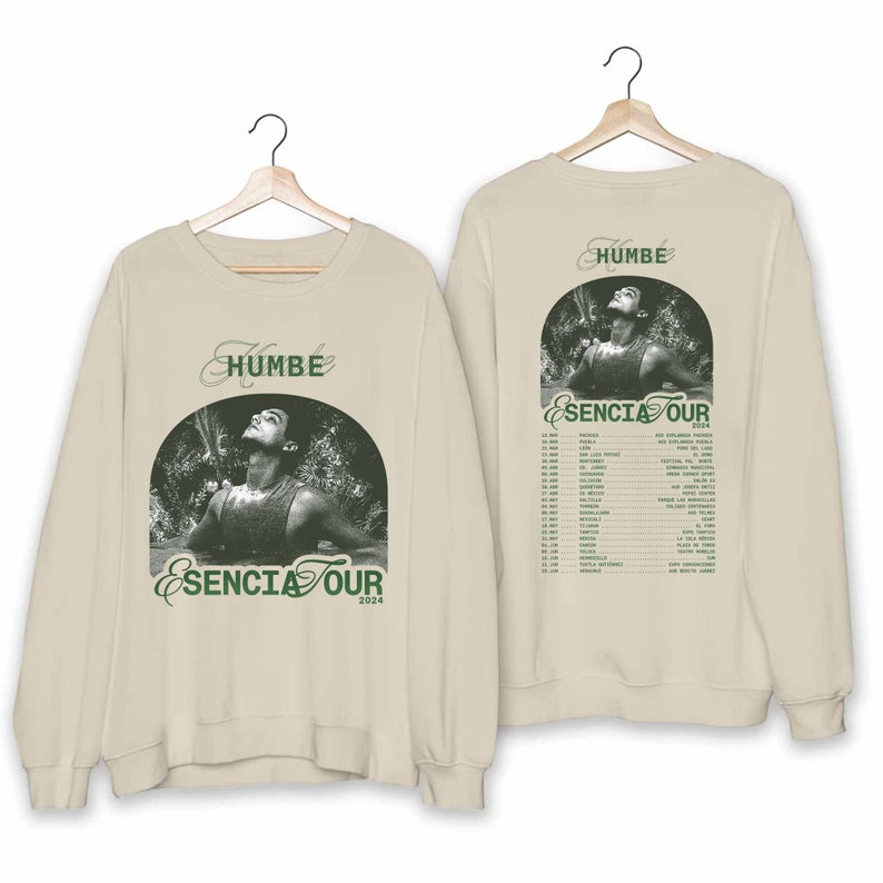 Humbe 2024 Esencia Tour Shirt, Humbe Fan Shirt, Humbe 2024 Concert ...