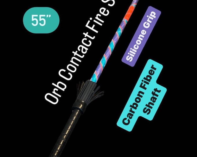 Ready to Flow: Orb Fire Contact Staff - Etsy