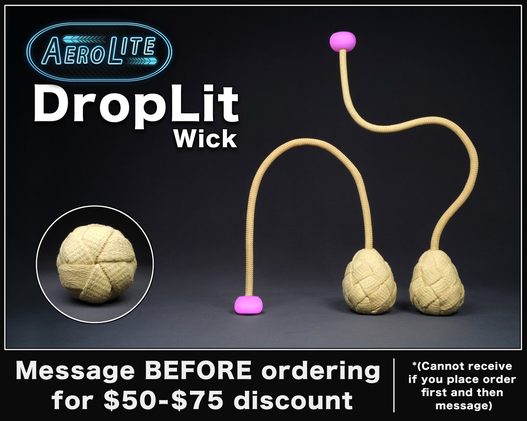 Aerolite Droplit Fire Poi (message Us for 50 Dollars Off) - Etsy
