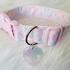 Trippy Alien Choker Collar Necklace Gift Puppy Cosplay, Resin Glitter ...