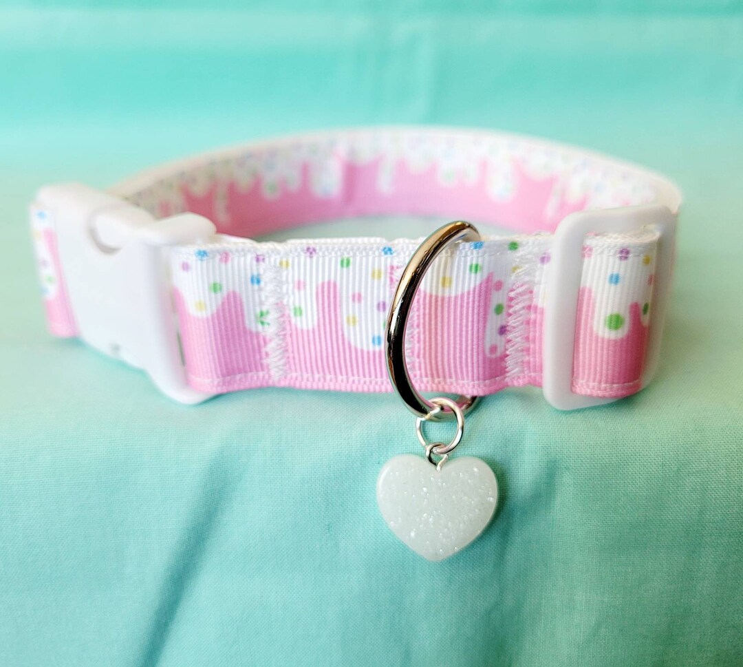 Melty Sweets Puppy Cosplay Collar | Kawaii Ice Cream Sprinkles Pink ...
