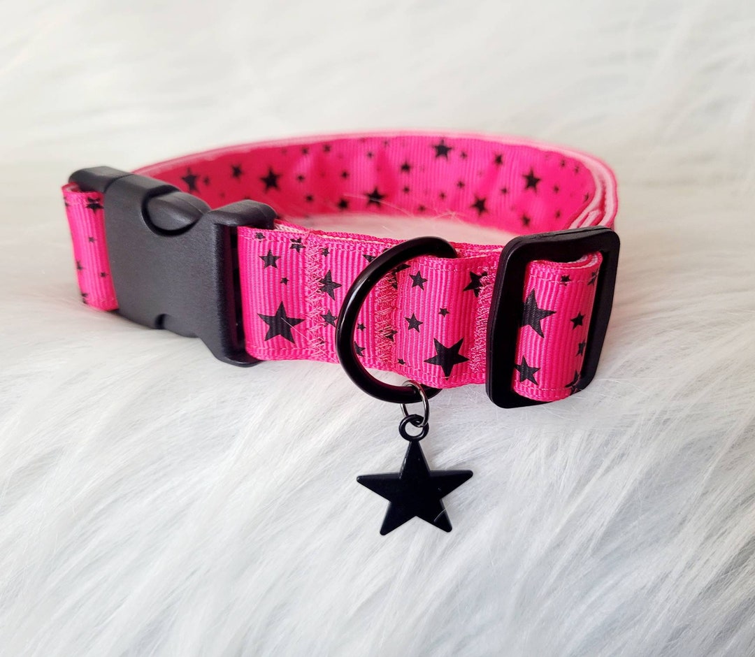 LAST CHANCE | Hot Pink and Black Star Emo Kemonomimi Choker | Cosplay ...