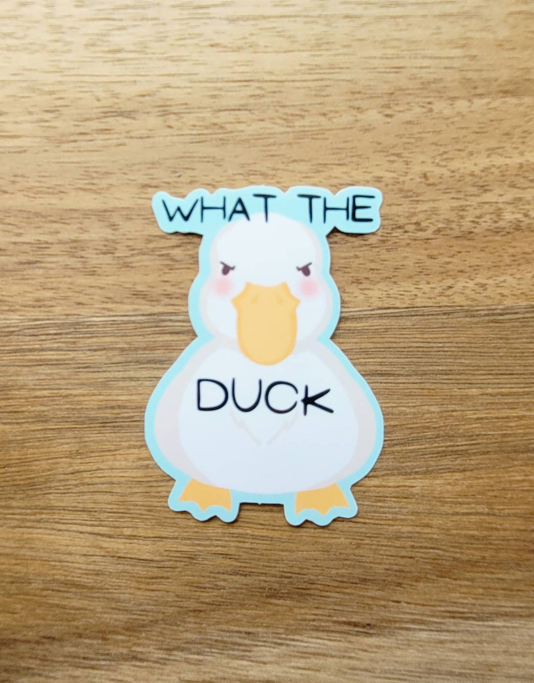 What the Duck Funny Vinyl Sticker - Etsy
