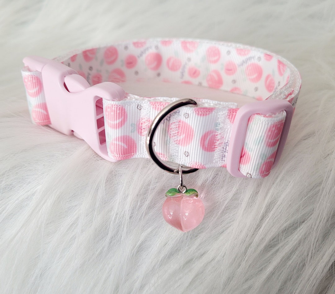Peach Adjustable Choker Puppy Play Collar - Etsy