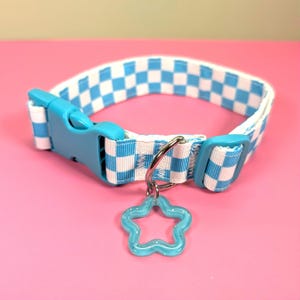 Blue Star Checker Kemonomimi Choker Necklace | Checkerboard Collar ...