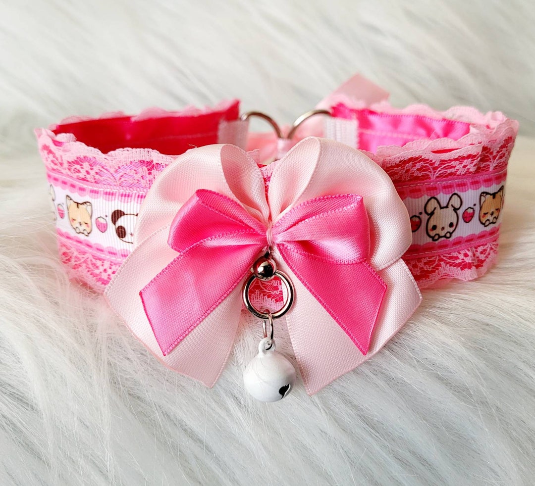 Kawaii Animals Kitty Cosplay Collar | Cute Bunny Kitty Panda Choker ...