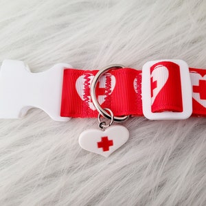 Red Heart Hospital Kemonomimi Choker, Medical Cosplay Collar - Etsy