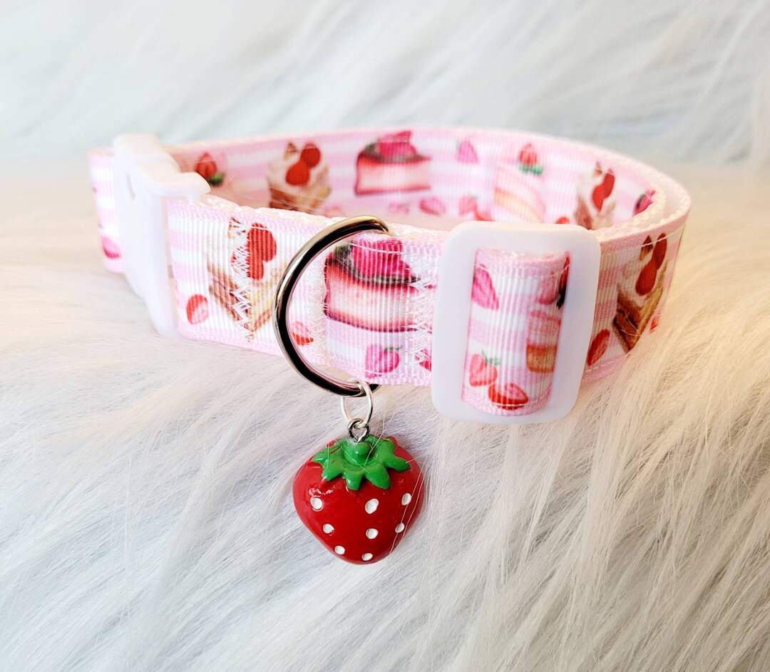 LAST CHANCE Strawberry Sweets Puppy Cosplay Collar Strawberry Cake ...