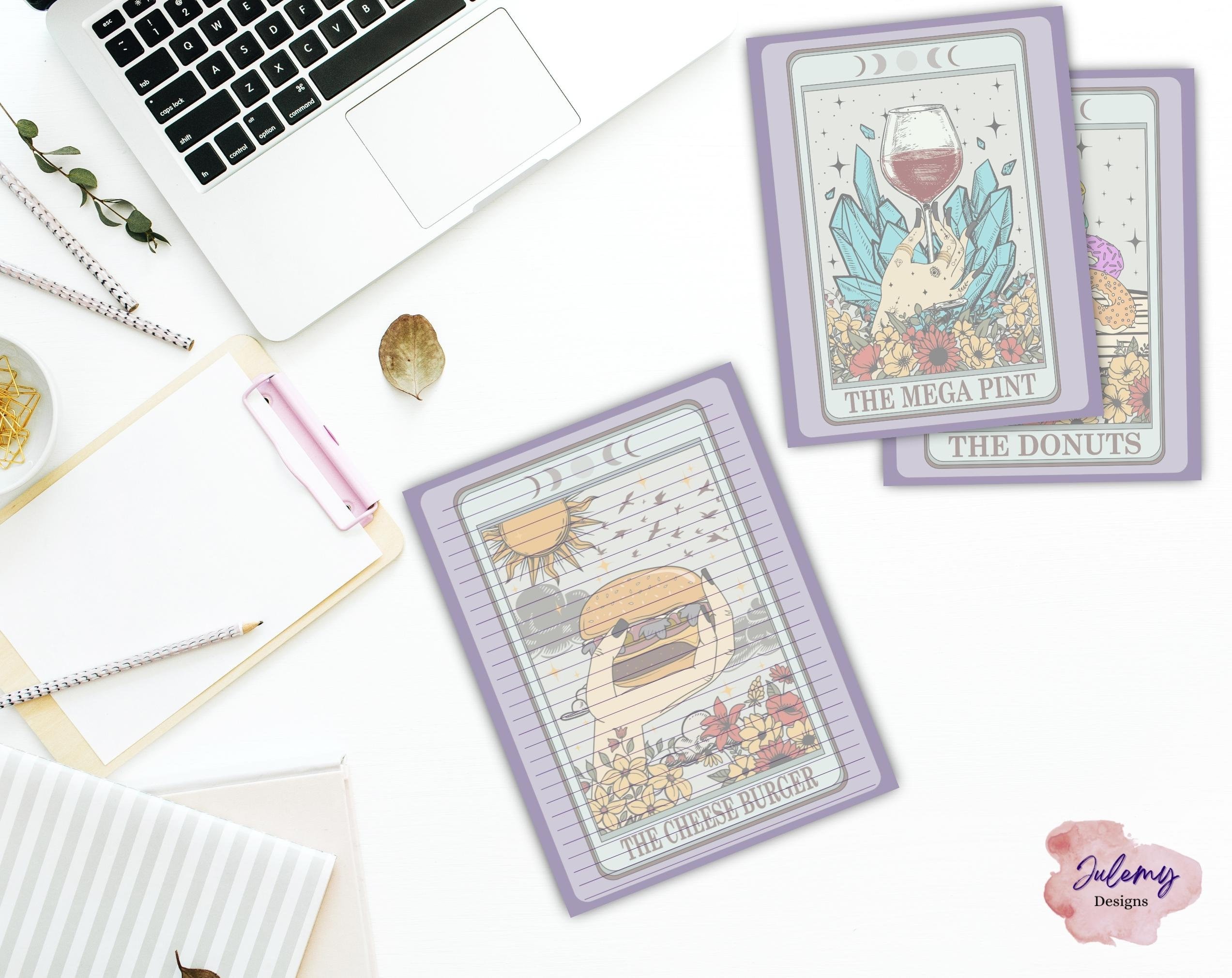 Food Tarot 1 - Funny Food Tarot Card Stationery, Printable Stationery ...