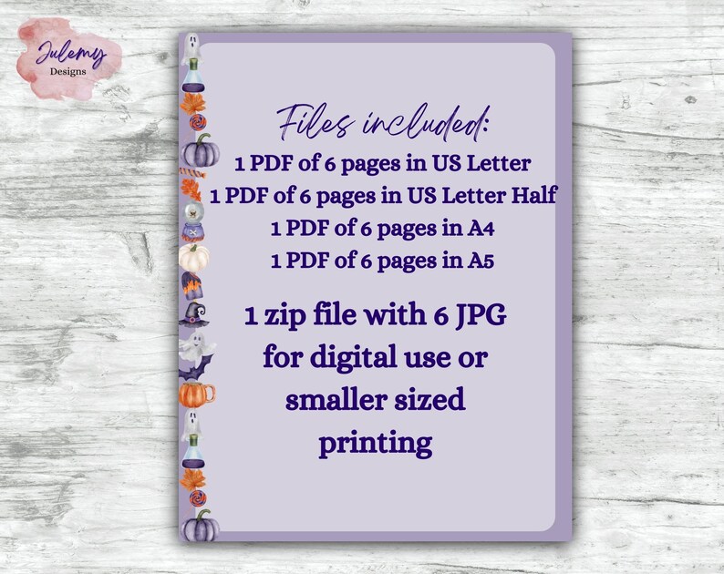 Simple Halloween - Halloween Stationery, Printable Stationery Set ...