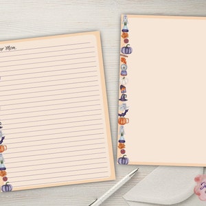 Simple Halloween - Halloween Stationery, Printable Stationery Set ...
