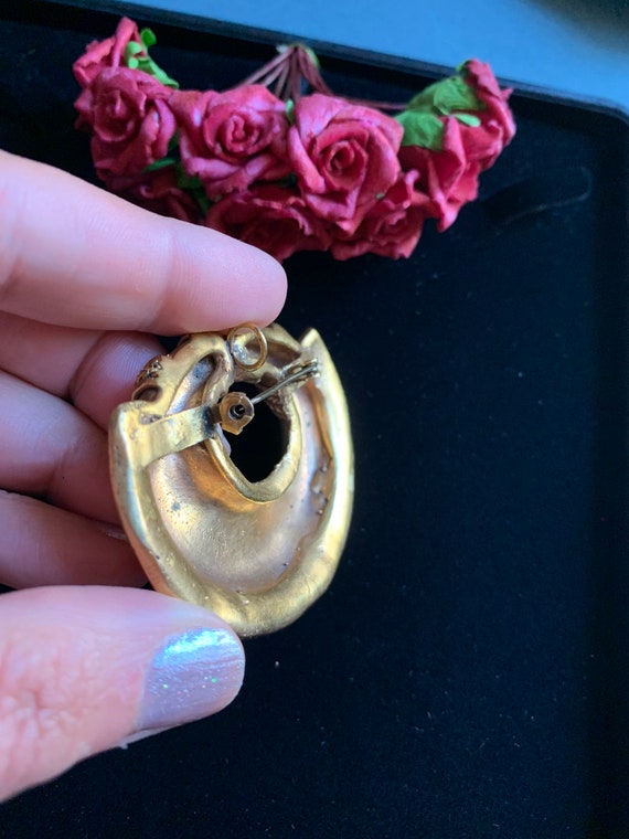 Victorian Pinchbeck Brooch, Gold Victorian Pin, Vinta… - Gem
