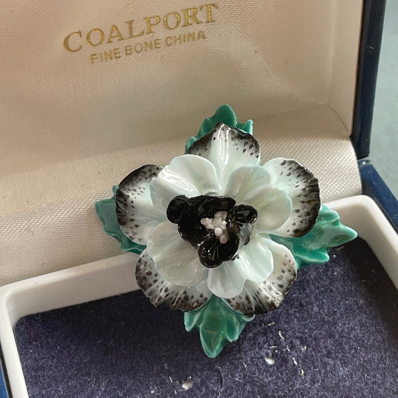 Porcelain Flower Pin - Etsy