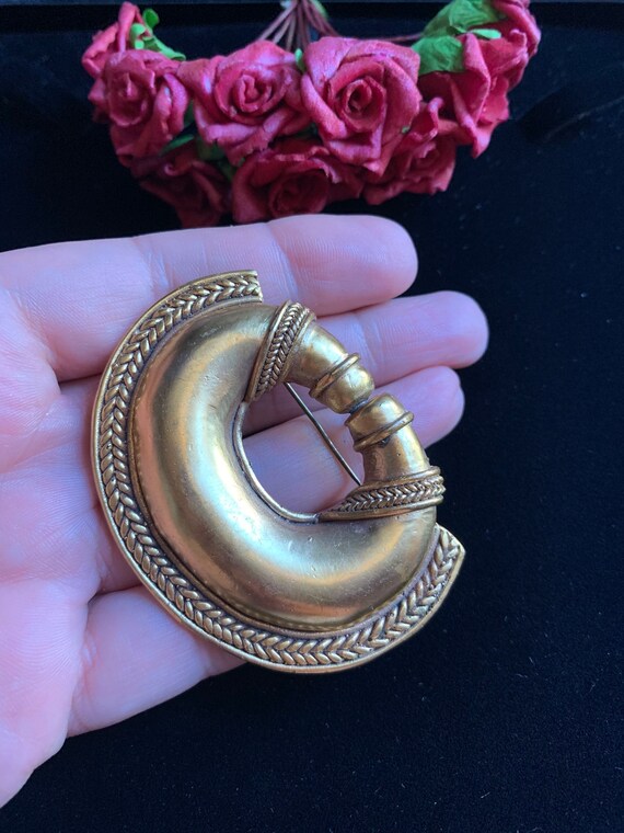 Victorian Pinchbeck Brooch, Gold Victorian Pin, Vinta… - Gem