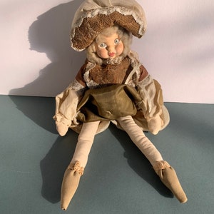 Vintage Rag Doll, Childrens Toy, Composition Face, Original Authentic ...