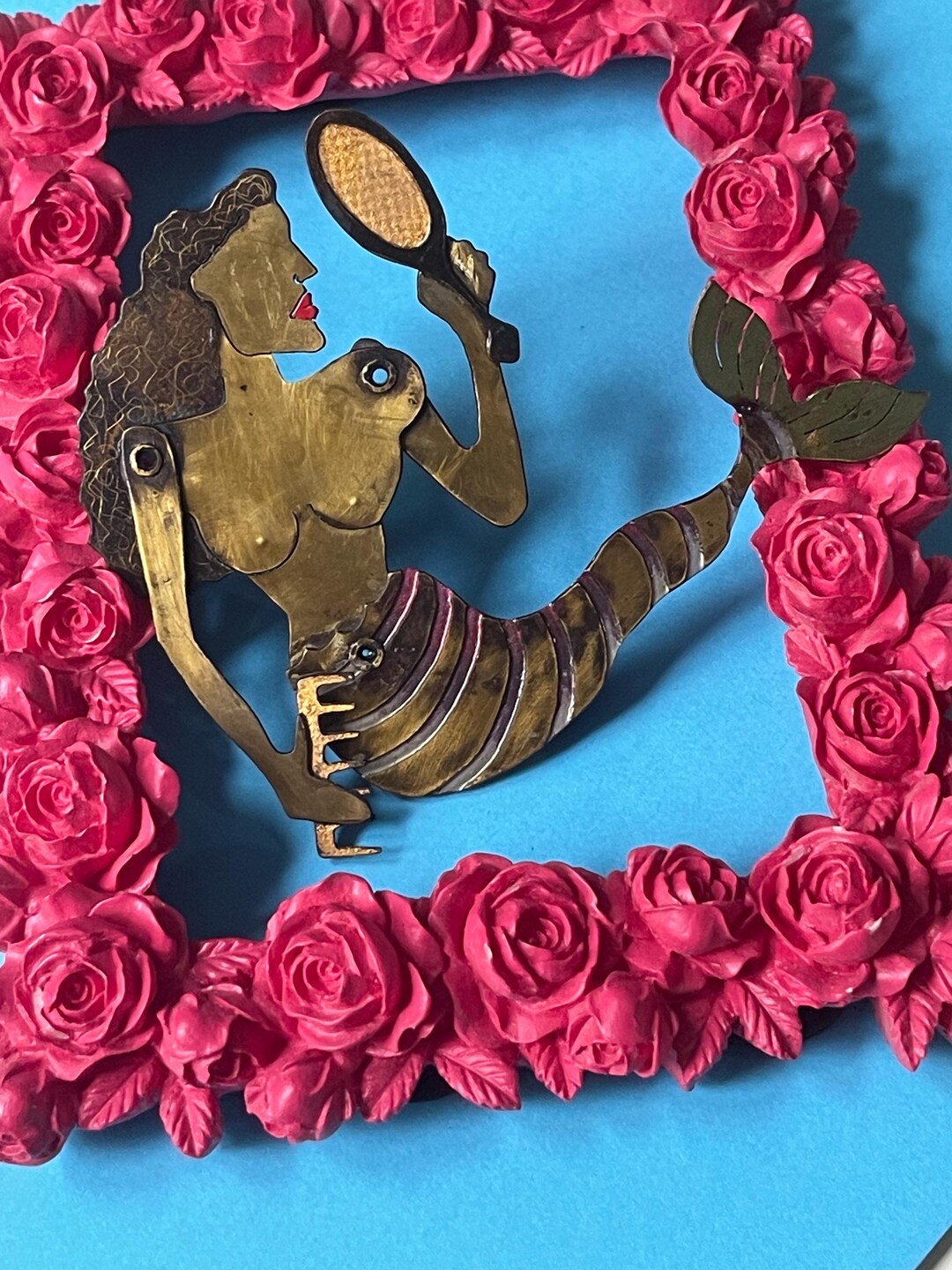 Mermaid Brooch, Articulated Avant Garde Modernist Pin, Handmade ...