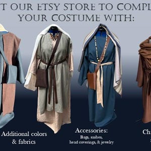 Linen Tunic & Vest (sash) the Chosen Unisex Adult Bible Times Costume ...