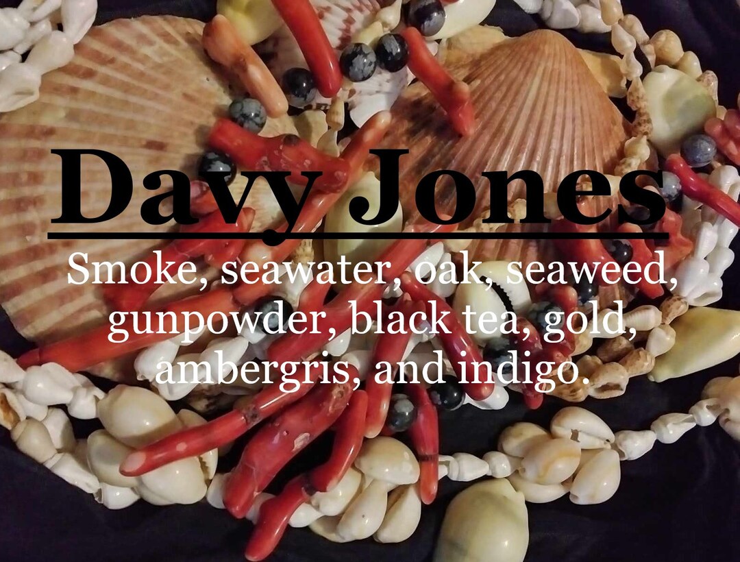 Davy Jones Fragrance (seawater, Smoke, Gold, Seaweed, Gunpowder, Black ...