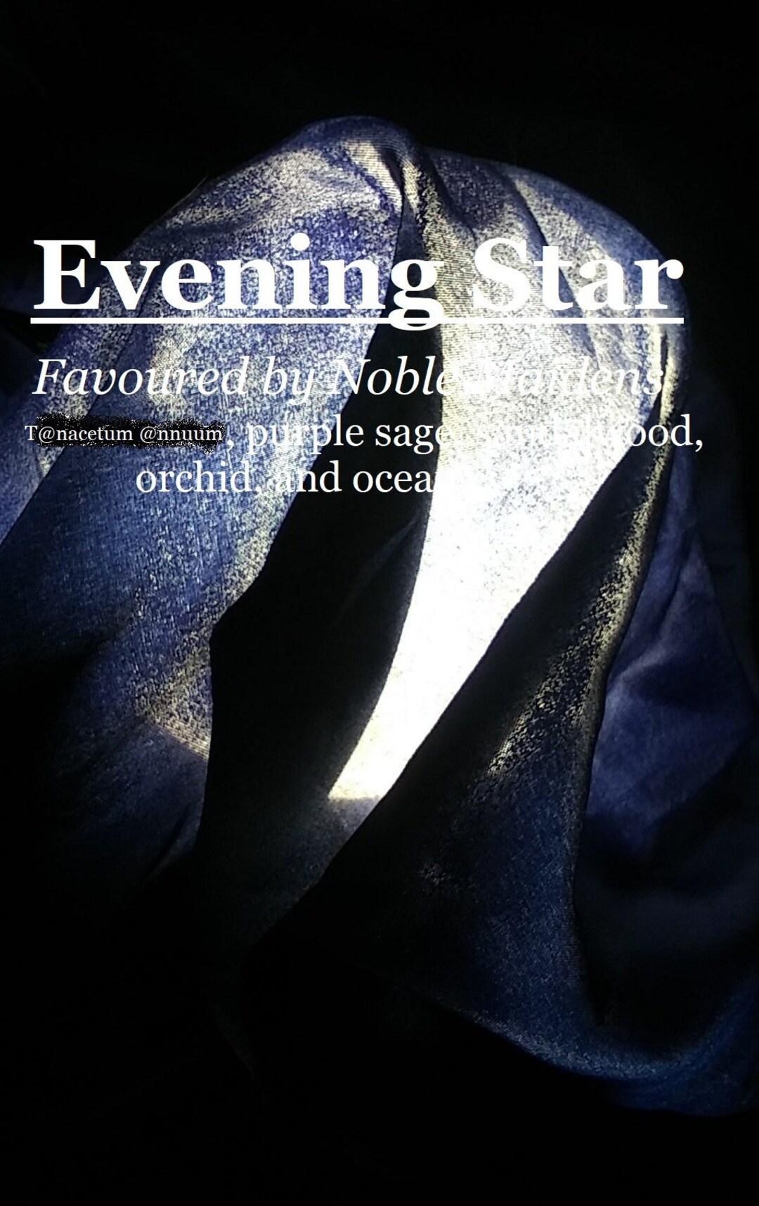 Evening Star Fragrance (t@nacetum @nnuum, Purple Sage, Sandalwood ...