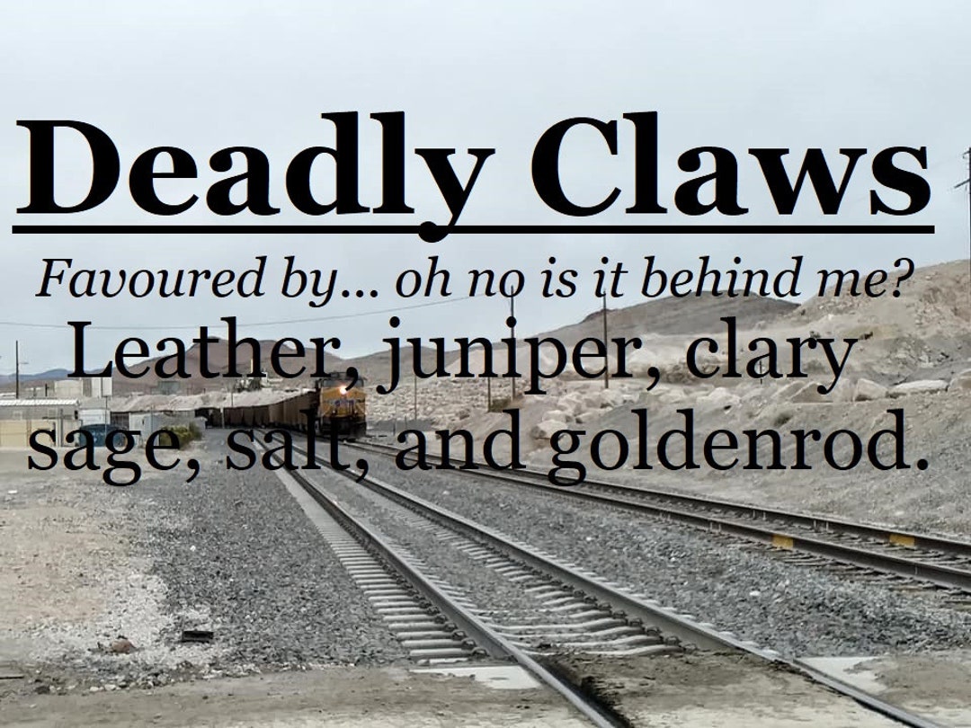 Deadly Claws Fragrance (leather, Juniper, Clary Sage, Salt, Goldenrod ...