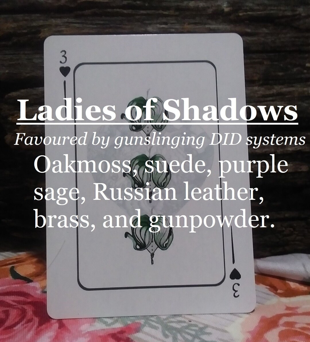 Ladies of Shadows Fragrance (oakmoss, Suede, Purple Sage, Russian ...