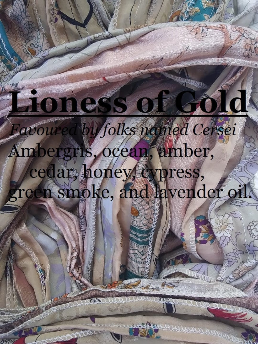 Lioness of Gold Fragrance, Favored by Folks Named Cersei (ambergris ...