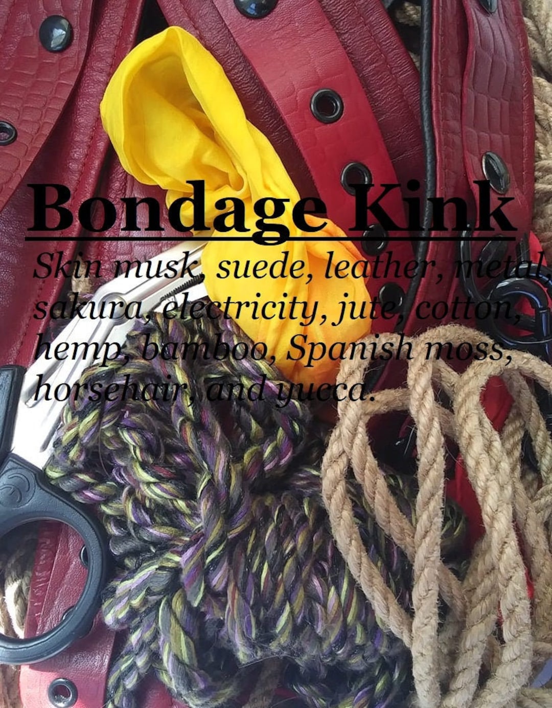 Bondage Kinck Fragrance (skin Musk, Suede, Leather, Metal, Sakura ...