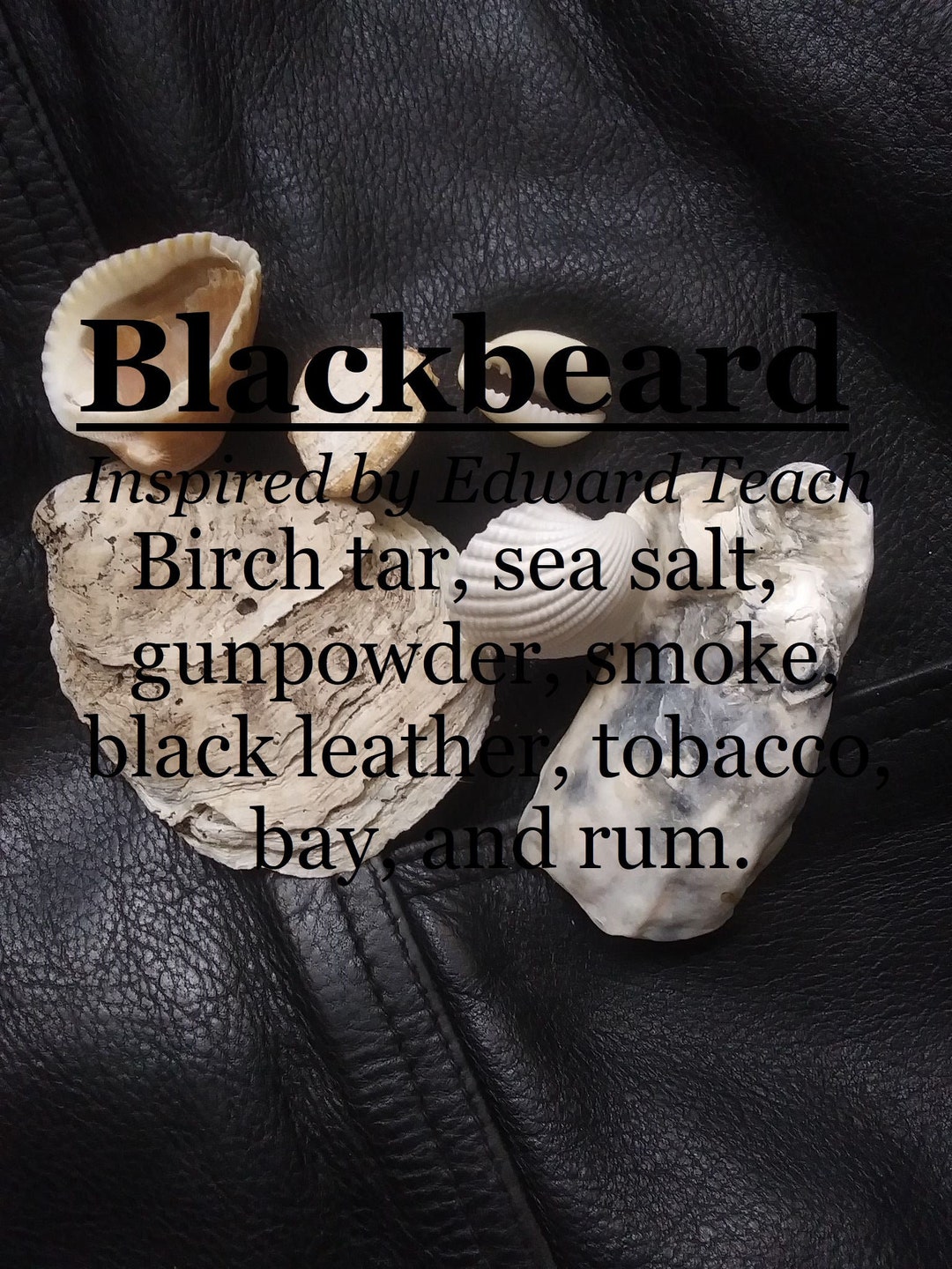 Blackbeard Fragrance, Inspired by Edward Teach (birch Tar, Sea Salt ...