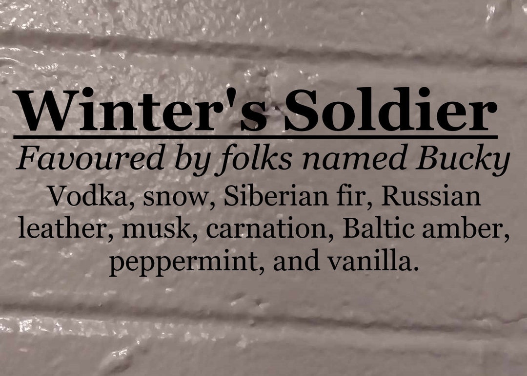 Winter's Soldier Fragrance, Favoured by Folks Named Bucky (vodka, Snow ...