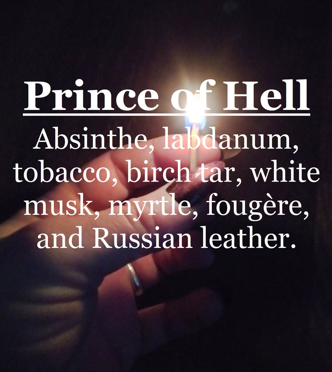 Prince of Hell Fragrance (absinthe, Labdanum, Tobacco, Birch Tar, White ...
