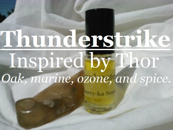 Thunderstrike Thor fragrance oak marine ozone spice | Etsy
