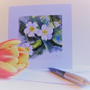 Handmade Primrose Watercolour Cards a Set of Four - Etsy