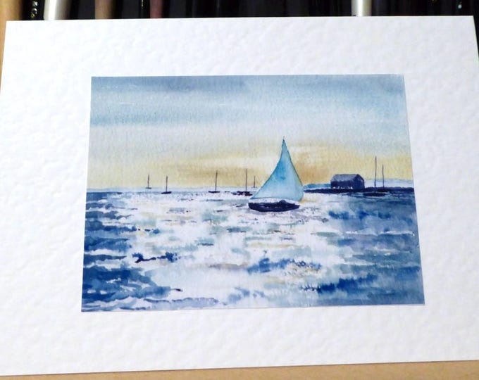 3D Sailboat Stained Glass Card, 3D Sailing Card, Unique Father's Day ...