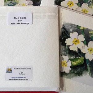 Handmade Primrose Watercolour Cards a Set of Four - Etsy