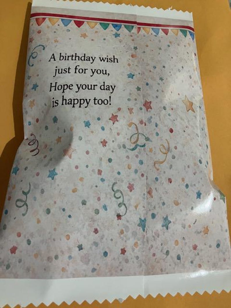 Birthday Wishes Treat Bag Printable – Kids Party Snack Bags - Etsy