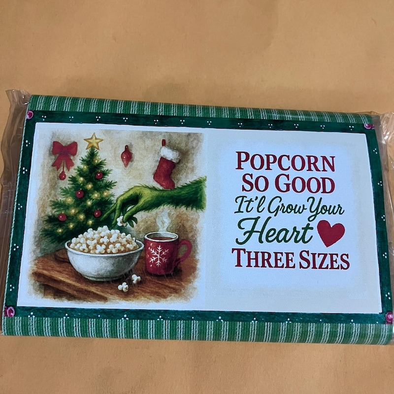 Rustic Popcorn Label - Etsy