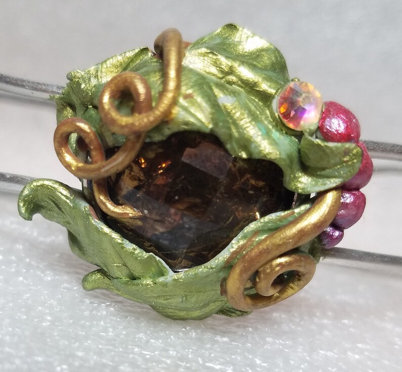 Magical Fantasy Jewelry Enchanted Garden Hand Sculpted Cuff Bracelet ...