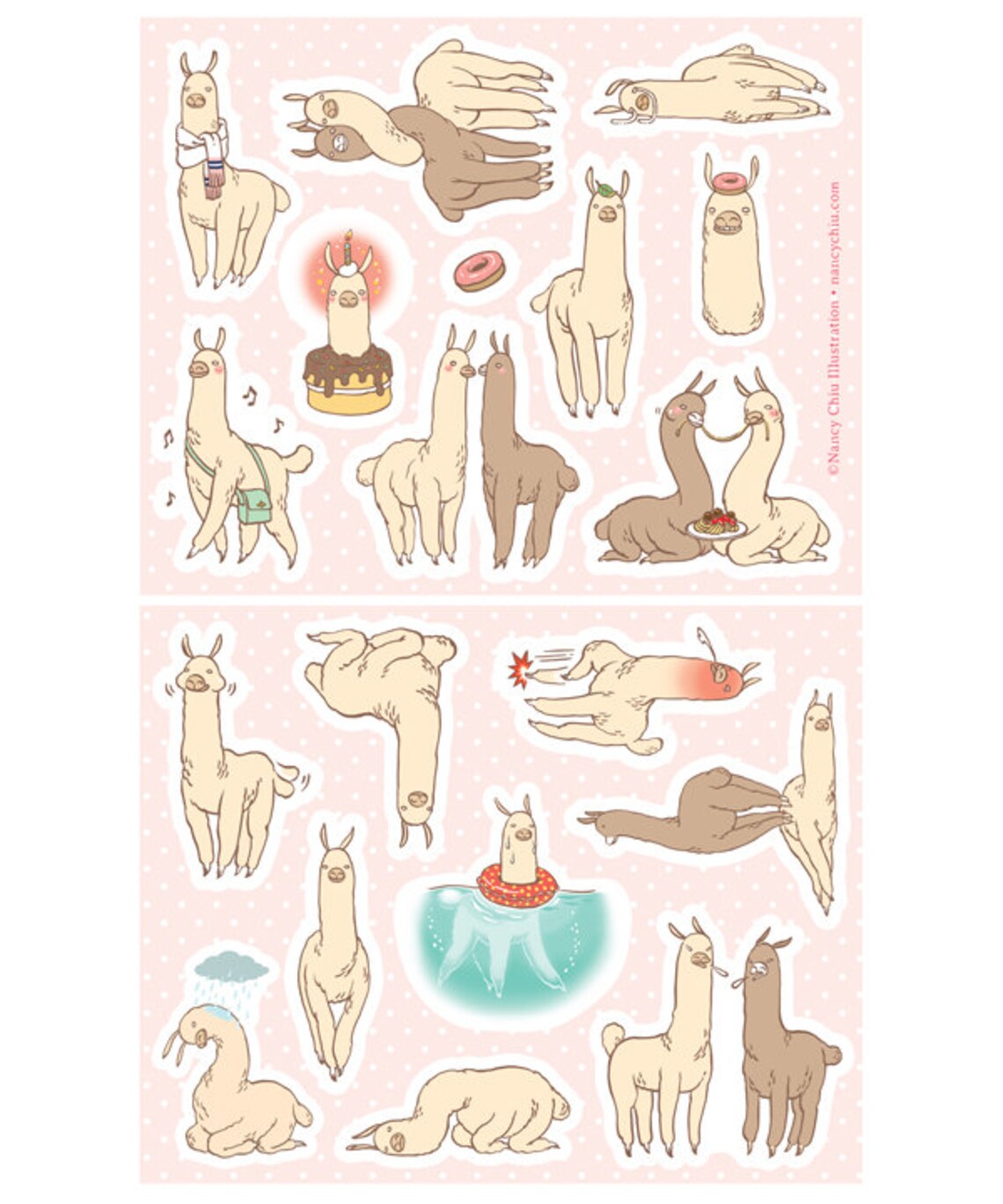 Stickers llama Friends Fun Cute Stationery - Etsy Australia
