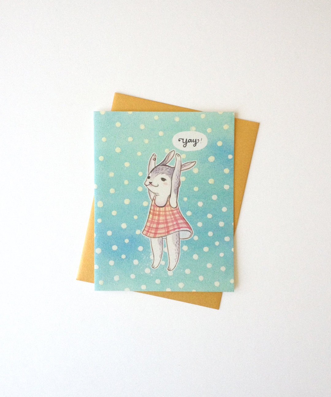 Any Occasion Card - "yay" Rabbit - Congratulations Birthday Graduation ...