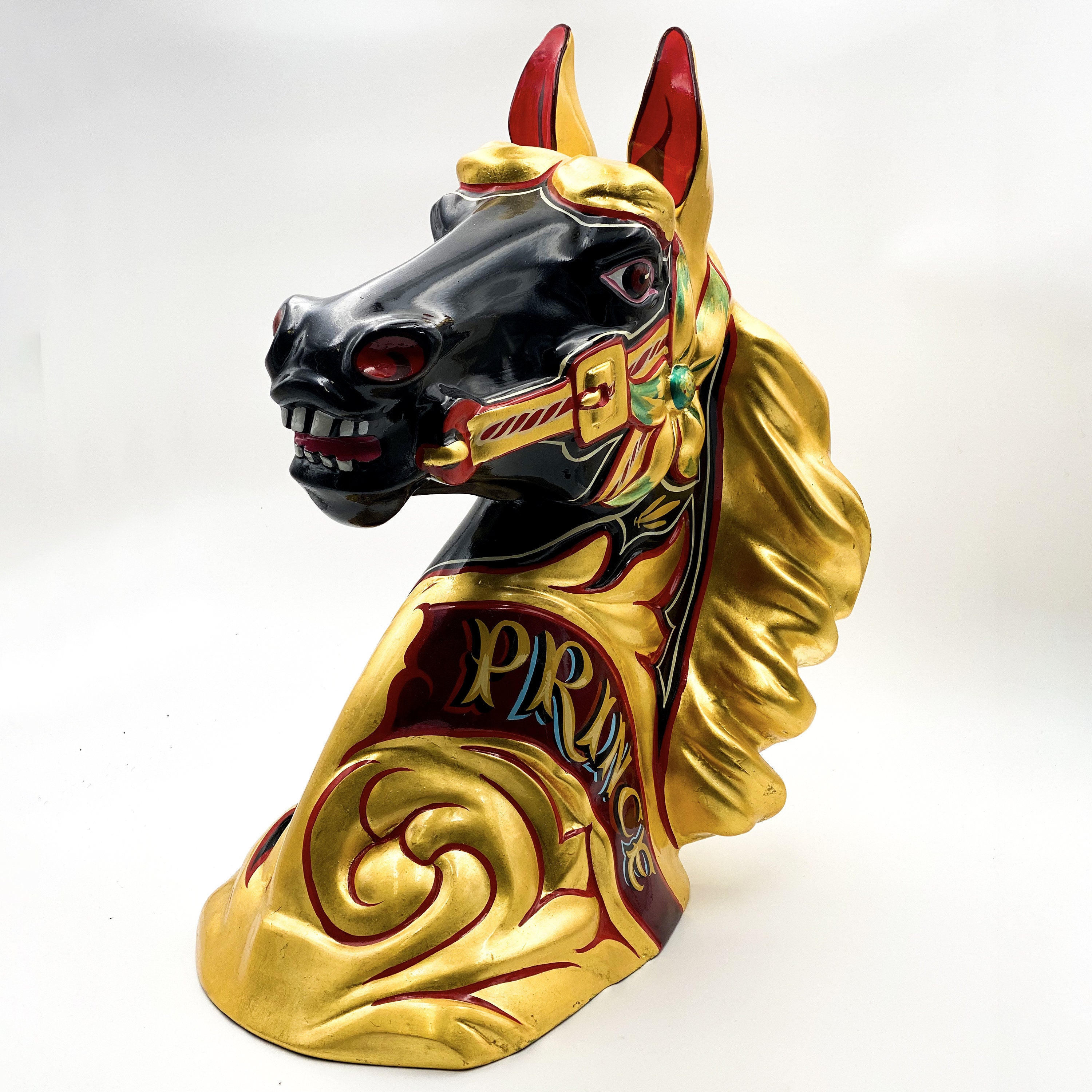 Traditionally Hand-painted Carousel Fair Ground Horse Head | Etsy