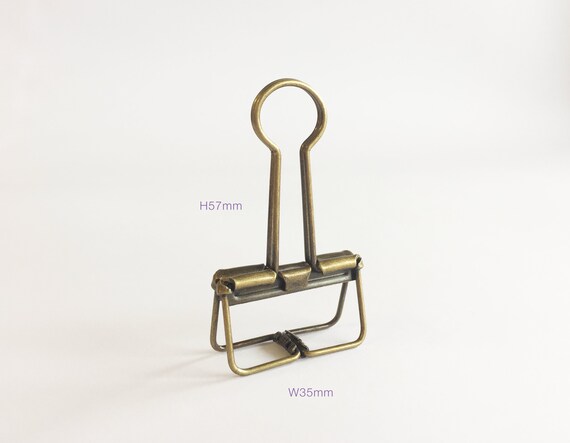 12 X Skeleton Binder Clips in Antique/vintage Bronze Binder | Etsy