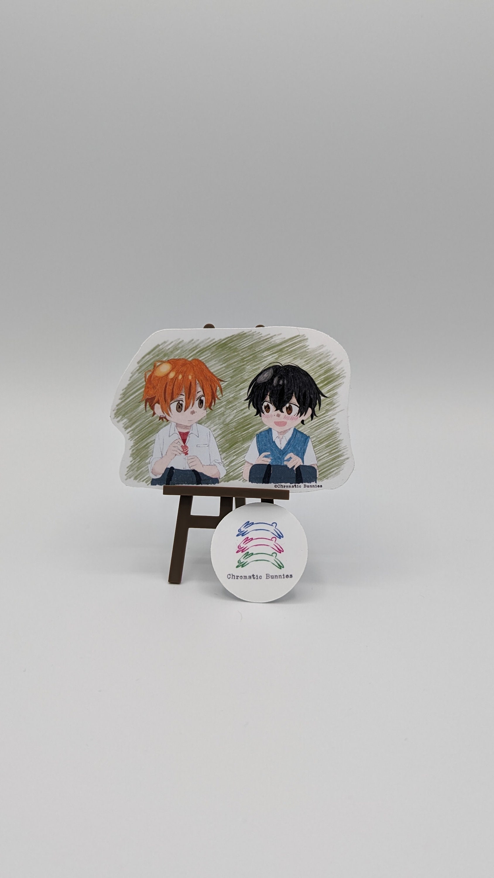 Sasaki and Miyano Chibi Waterproof Sticker - Etsy