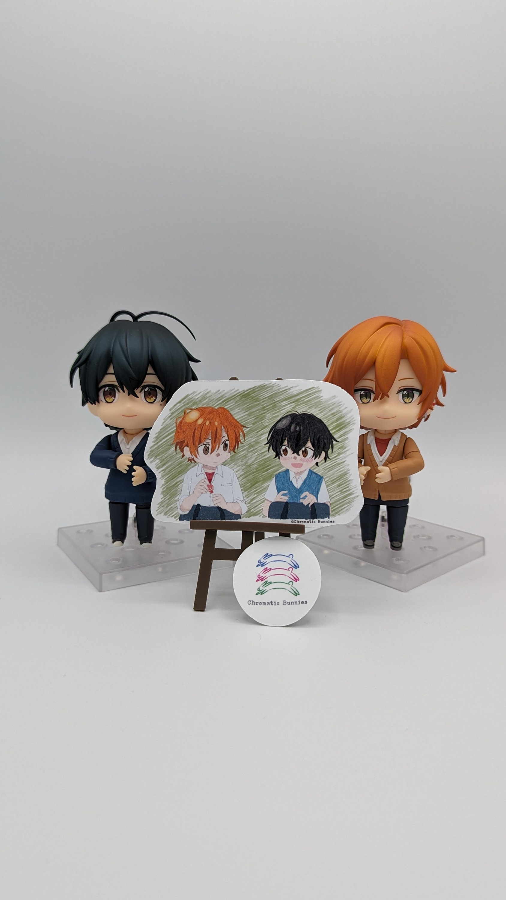 Sasaki and Miyano Chibi Waterproof Sticker - Etsy