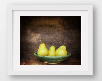 Pears print pears canvas pear photo French farmer's | Etsy
